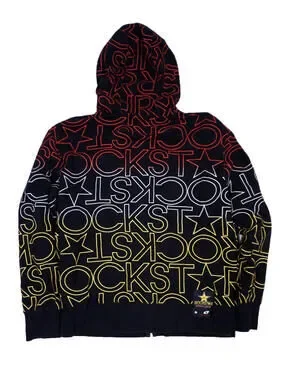 Shirts | Vintage Rockstar Energy Full Zip Hoodie Medium All Over Print ...